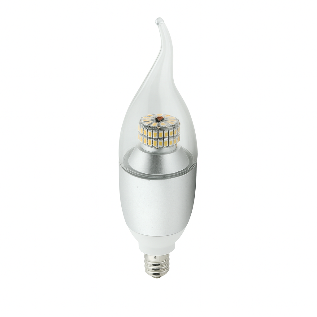 Chandelier™ Flame-Tip Series - 6W LED Candelabra Bulb – Diamond Brite LEDs